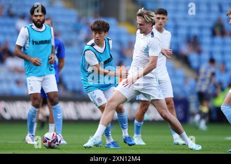 Coventry City's Jack Rudoni (right) celebrates scoring their side's ...