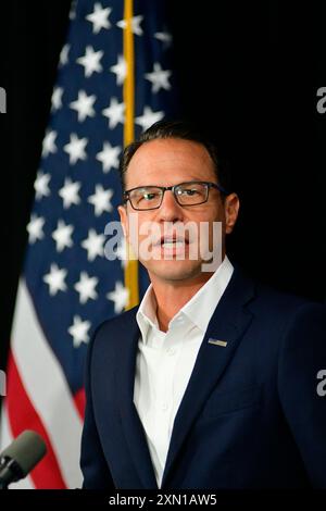 FILE - Pennsylvania Governor Josh Shapiro speaks during the ...
