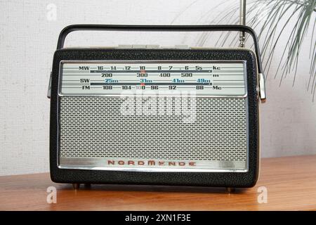 Nordmende Transita Deluxe Portable Radio Top View Stock Photo - Alamy
