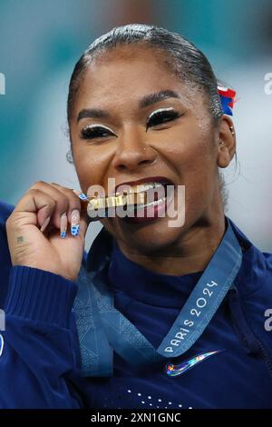 Jordan Chiles of Team United States competes on the uneven bars during ...