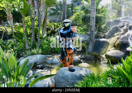 Cosplayer poses on Day 2 of San Diego Comic Con International held on ...