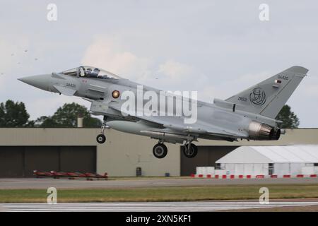 Qatari Emiri Air Force - Eurofighter Typhoon, arriving at RAF Fairford ...