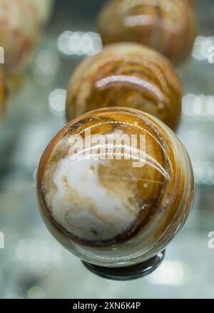 Plenty of marble stones in the form of colorful egg Stock Photo - Alamy