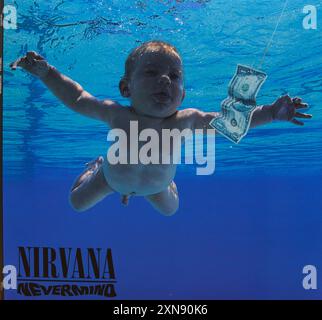 Nirvana Nevermind - Vintage Cover Album Stock Photo - Alamy