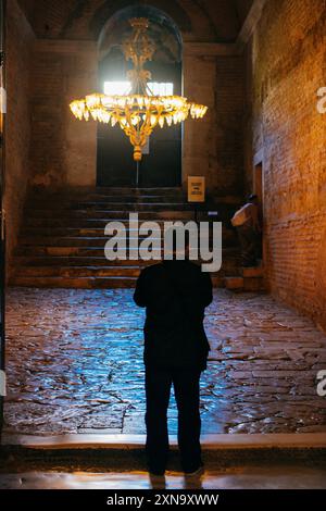 The Hagia Sophia moque interior architecture Stock Photo - Alamy