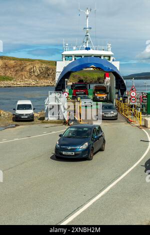 Ferry from Unst to Gutcher Shetland Ferry Terminal, Yell island ...