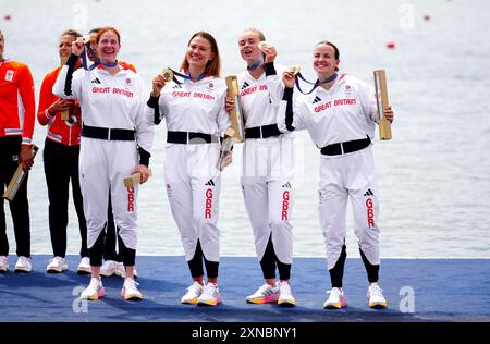 Great Britain’s Lauren Henry, Hannah Scott, Lola Anderson and Georgie ...