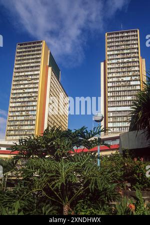 A modern building in Caracas, the capital city of Venezuela, known for ...