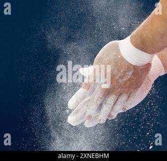 PARIS - Gymnast Frank Rijken in action during the men's all-around ...