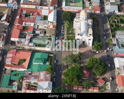 Diriamba, Nicaragua - July 27, 2024: Central park with church in ...