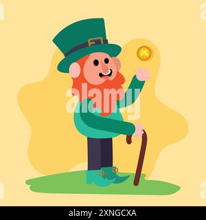 Traditional Irish elf cartoon Vector Stock Vector Image & Art - Alamy