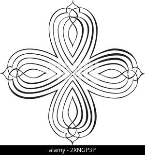 Abstract random geometric circular, radial element, shape - stock ...