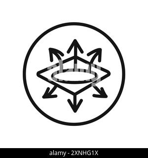 Breathable sweat absorption icon linear vector graphics sign or symbol ...