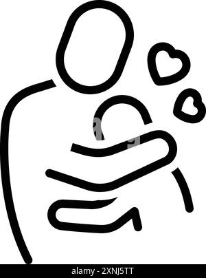Icon for beloved, hug Stock Vector Image & Art - Alamy