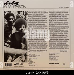 Vintage vinyl record cover. Reuben Wilson-Love Bug, Blue Note re ...