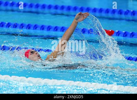Honey Osrin during the Women's 200m Backstroke on day four of the ...