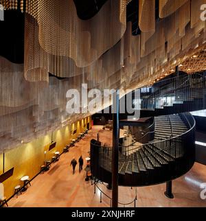 Foyer from above. Swansea Arena and Copr Bay Bridge, Swansea, United ...