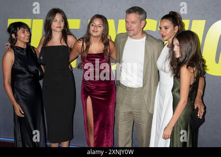 Matt Damon, Alexia Damon, Isabella Damon, Gia Damon and Stella Damon ...
