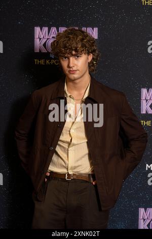 London, UK. 1 August 2024. Dear Alice boy band member Blaise Noon at ...