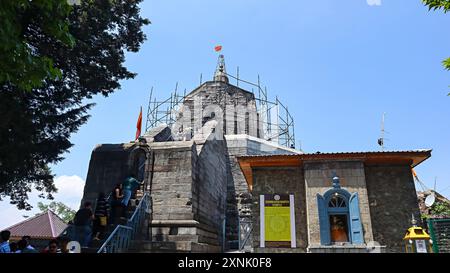 View of the ancient Shankaracharya Temple, the oldest Hindu temple of ...