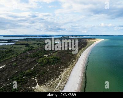 Studland Naturist Beach and Knoll Beach Studland over Studland and ...