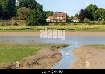 Large country house at Broomheath, Kyson Point, Martlesham Creek, River ...