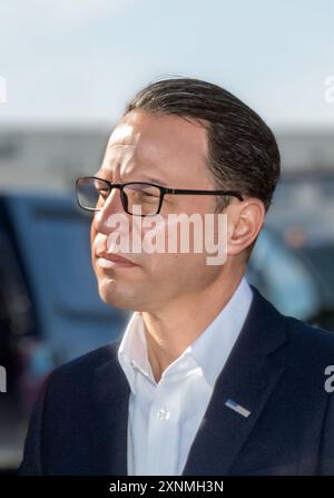 Governor Josh Shapiro (Democrat of Pennsylvania) is seen before US ...