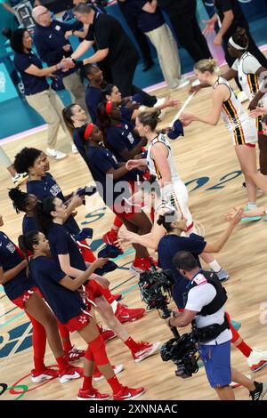 Lille, France. 01st Aug, 2024. Belgium's Emma Meesseman and Belgium's ...