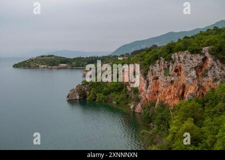 Trpejca village a famous tourist spot on Lake Ohrid and Galicica ...