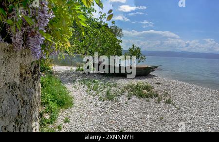 Trpejca village a famous tourist spot on Lake Ohrid and Galicica ...