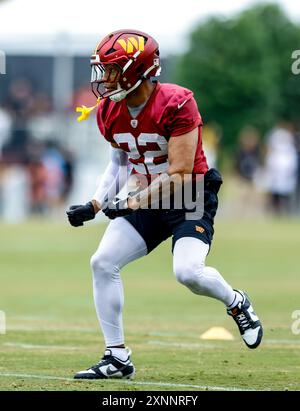 Washington Commanders safety Darrick Forrest (22) rushes during an NFL ...