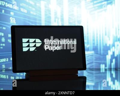 International Paper Company logo seen displayed on smart phone Stock ...