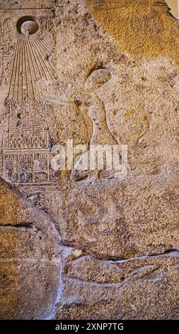 Ancient Egyptian stela depicting the god Amun receiving offerings at ...