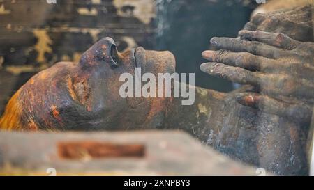 Mummy of Yuya, Museum of Egyptian Antiquities, Cairo Stock Photo - Alamy