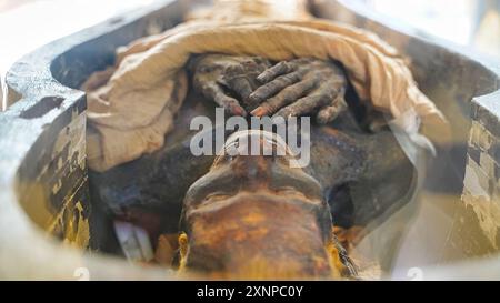 Mummy of Yuya, Museum of Egyptian Antiquities, Cairo Stock Photo - Alamy