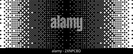 Fading bitmap gradient texture. Black and white dither pattern ...