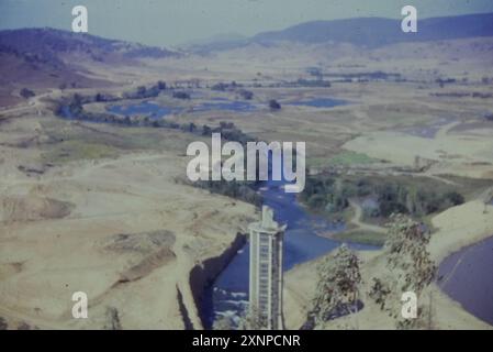 The Spillway at Blowering Dam on the Tumut river. Snowy Mountains ...