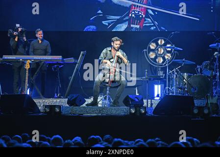 Sitges, Spain. 01st Aug, 2024. Croatian cellist Stjepan Hauser (Pula ...