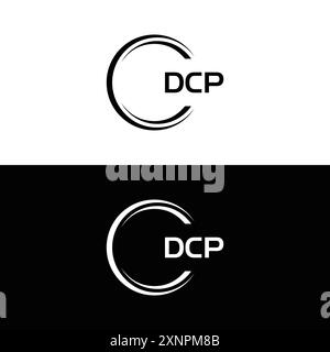 DCP logo. D C P design. White DCP letter. DCP, D C P letter logo design ...