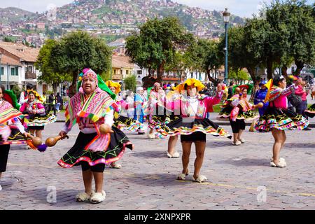 Cusco, Peru - April 11, 2024: Traditional Dancing during a Parade at ...