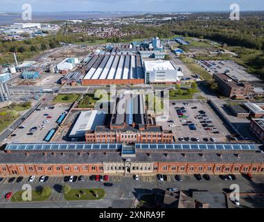 aerial view of Unilever Port Sunlight, Wirral, Merseyside Stock Photo ...