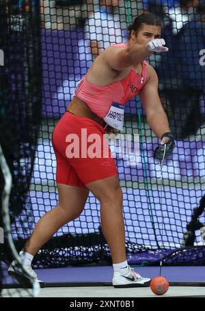 Rowan Hamilton competes in the men's hammer throw senior finals during ...