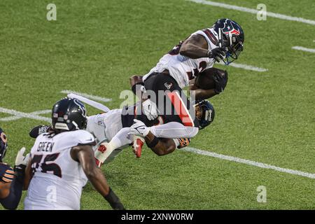 Houston Texans running back Dare Ogunbowale (33) stands on the sideline ...