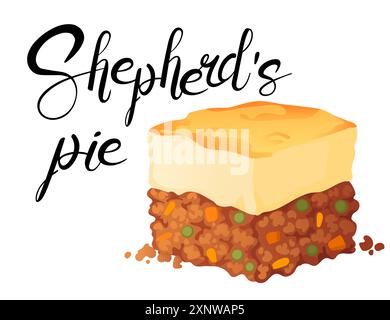 meat with mashed potatoes Stock Vector Image & Art - Alamy