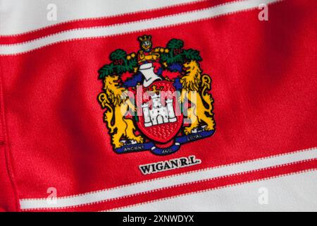 OLD Wigan R L Emblem/Crest/Logo Stock Photo - Alamy