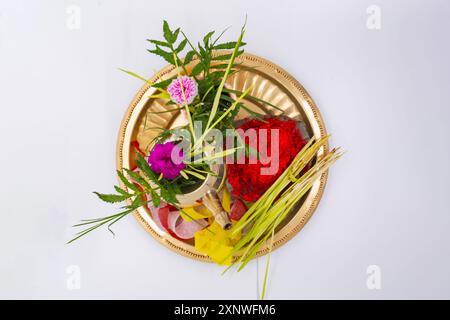 Tika Thali Dashain Hindu Festival Celebration Durga Puja with kalash ...