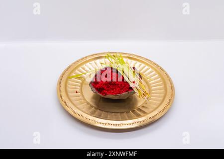 Tika Thali Dashain Hindu Festival Celebration Durga Puja with kalash ...