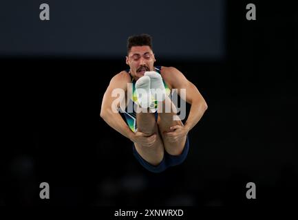 Brazil's Rayan Dutra during the trampoline gymnastics, men's ...