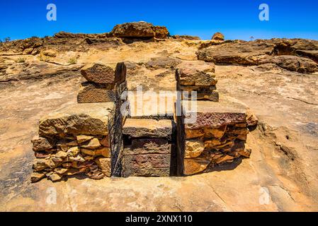 Tomb in the Pre-Aksumite settlement of Qohaito (Koloe), Eritrea, Africa ...