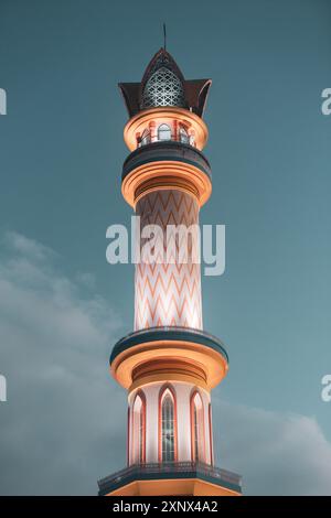 the architecture of the minaret building of the Hubbul Wathan Islamic ...